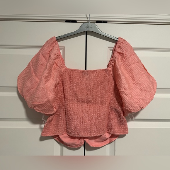 Versona | Tops | Nwt Versona Making Wishes Top Pink Size Xxl Puffed ...